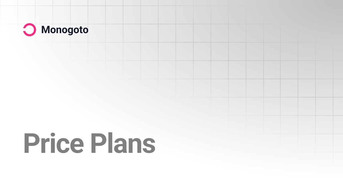 Price Plans | Monogoto