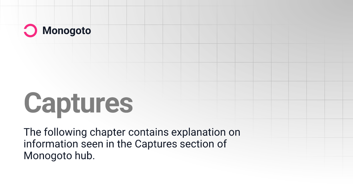 Captures | Monogoto
