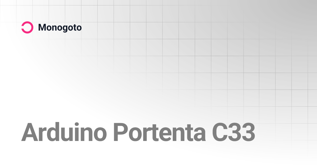 Arduino Portenta C33 | Monogoto