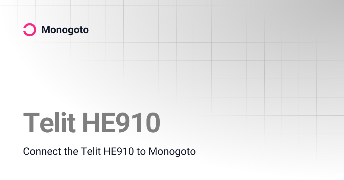 Telit HE910 | Monogoto