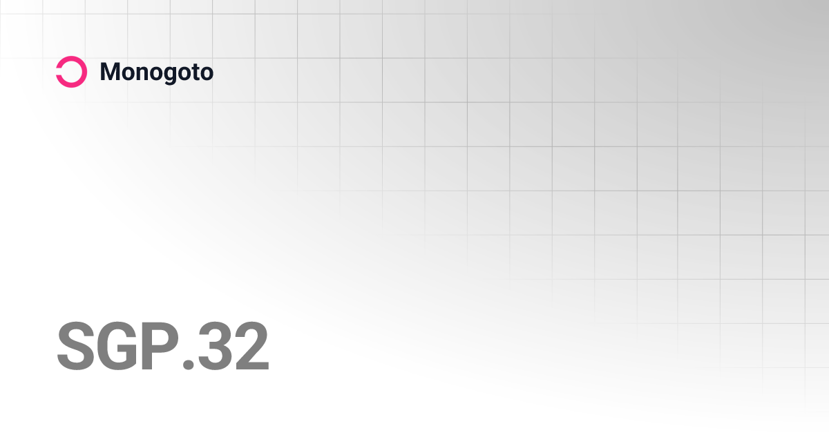 SGP.32 | Monogoto